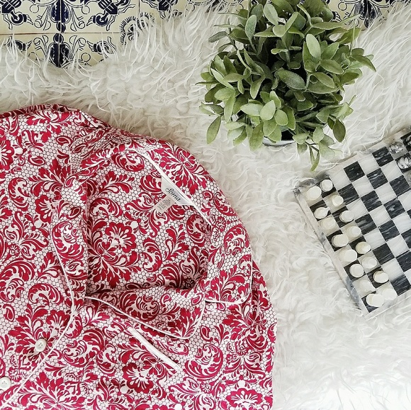 Soma | Intimates & Sleepwear | Soma Red White Paisley Damask Soft ...